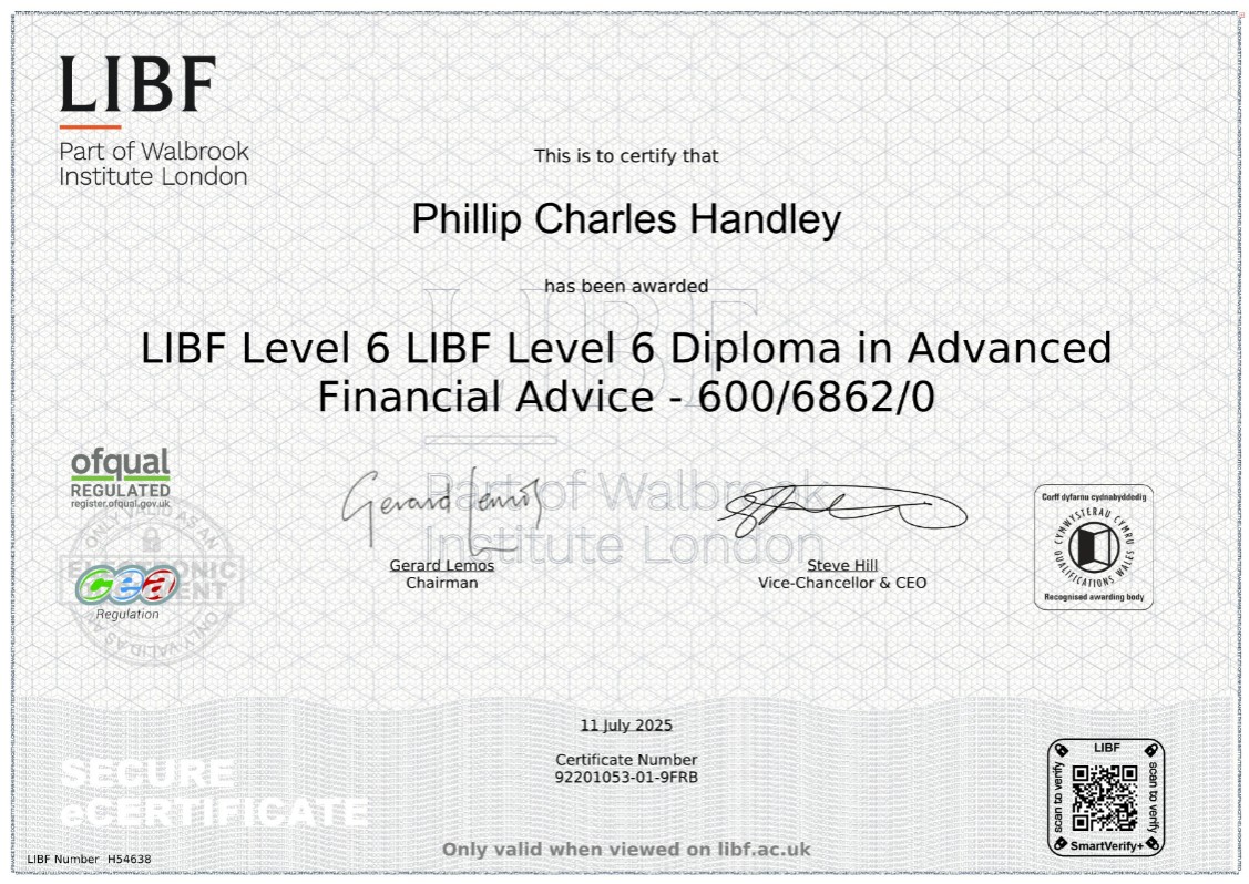 LIBF Level 6 Cert – The Pension Transfer Specialist